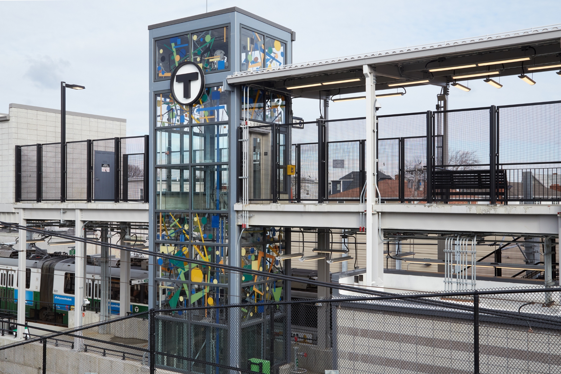 MBTA GLX Ball Square Station - General Glass